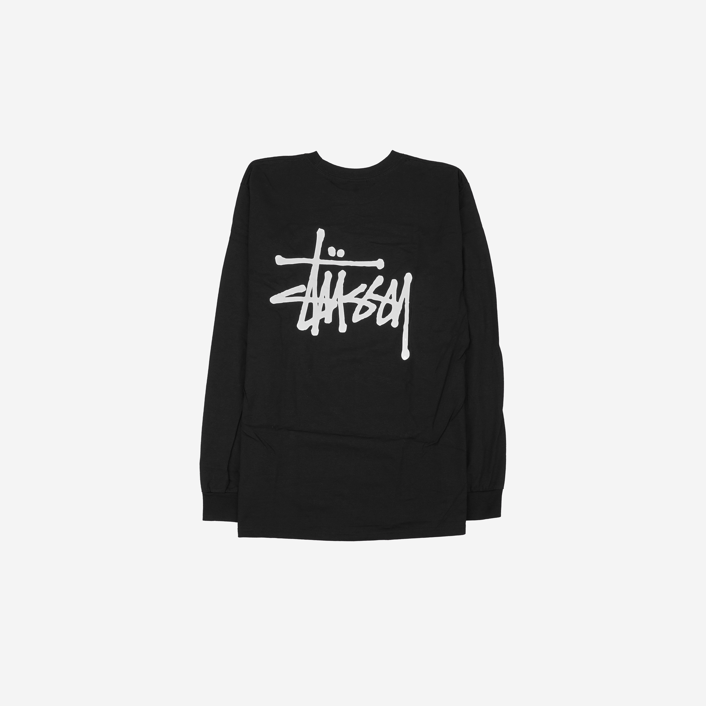 스투시 베이직 스투시 롱슬리브 티셔츠 블랙 2022 | KREAM