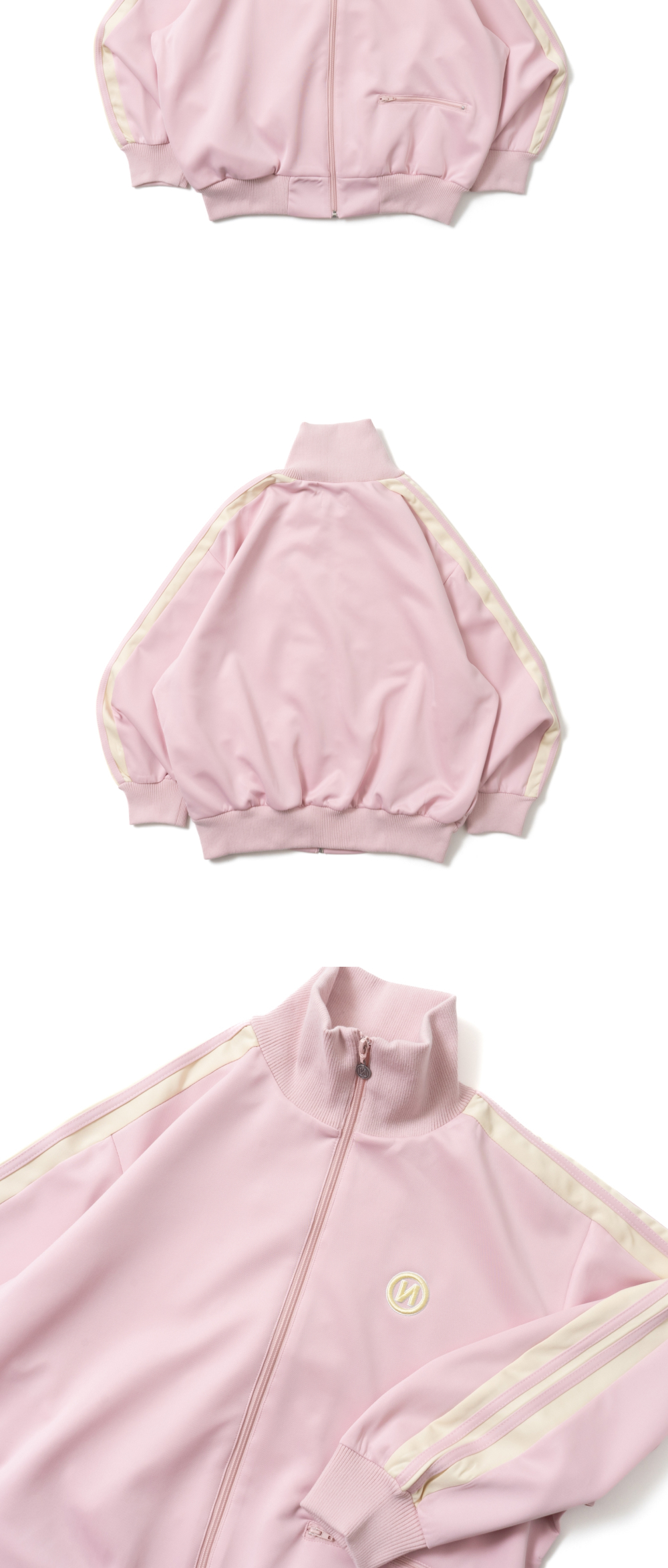 9090 N 로고 심플 트랙 자켓 살몬 핑크 | yz | KREAM