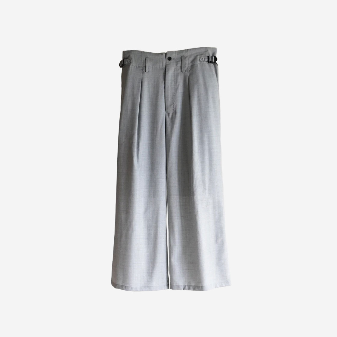 안셀름 울 와이드 슬랙스 그레이 | Ancellm | KREAM