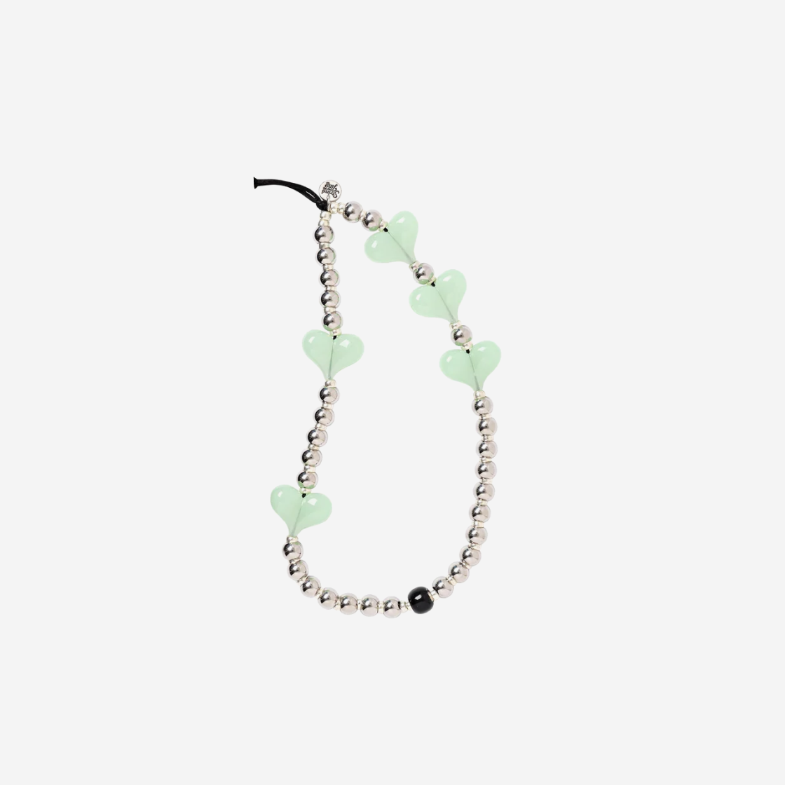 스트링 팅 스틸 마이 하트 제이드 리스틀릿 폰 스트랩 | String Ting | KREAM