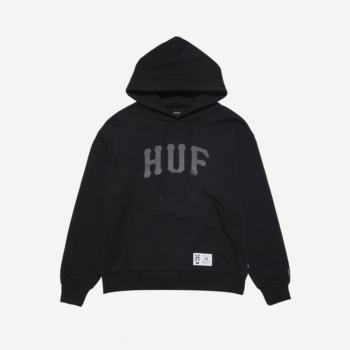 허프 아치 로고 후디 V2 블랙 차콜 | HUF | KREAM