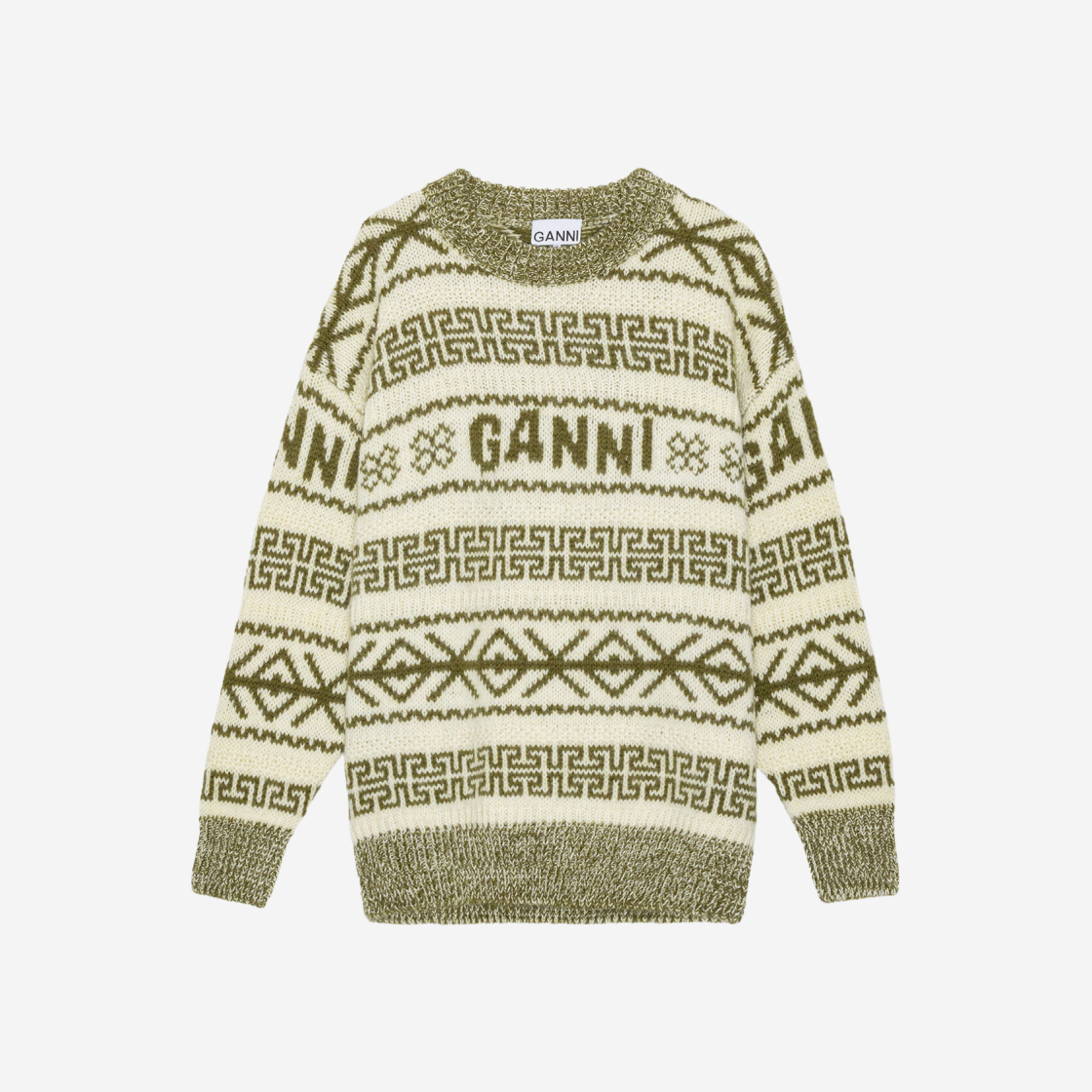 (W) 가니 울 풀오버 아보카도 | Ganni | KREAM