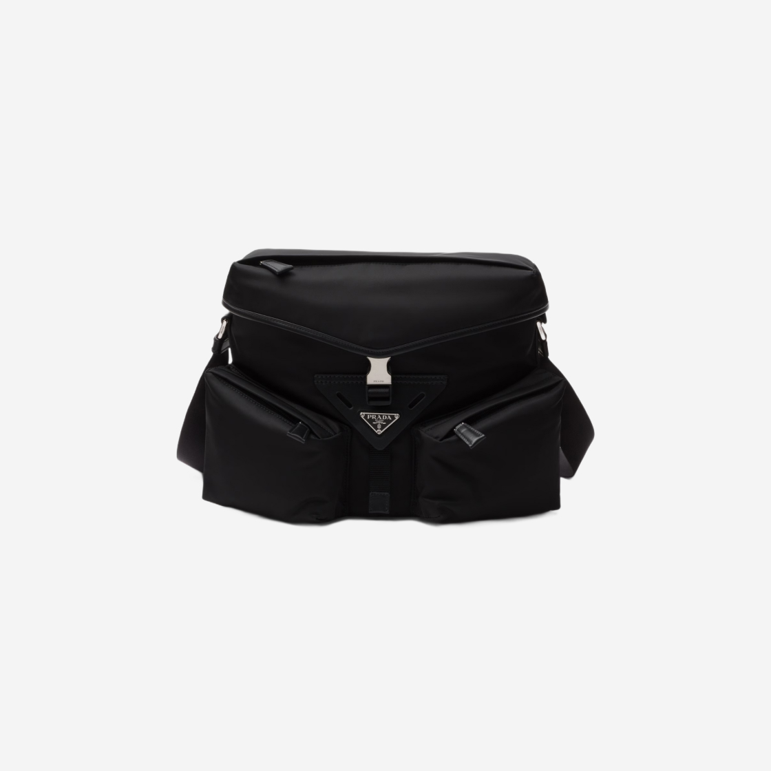 프라다 리나일론 레더 숄더백 블랙 | Prada | KREAM