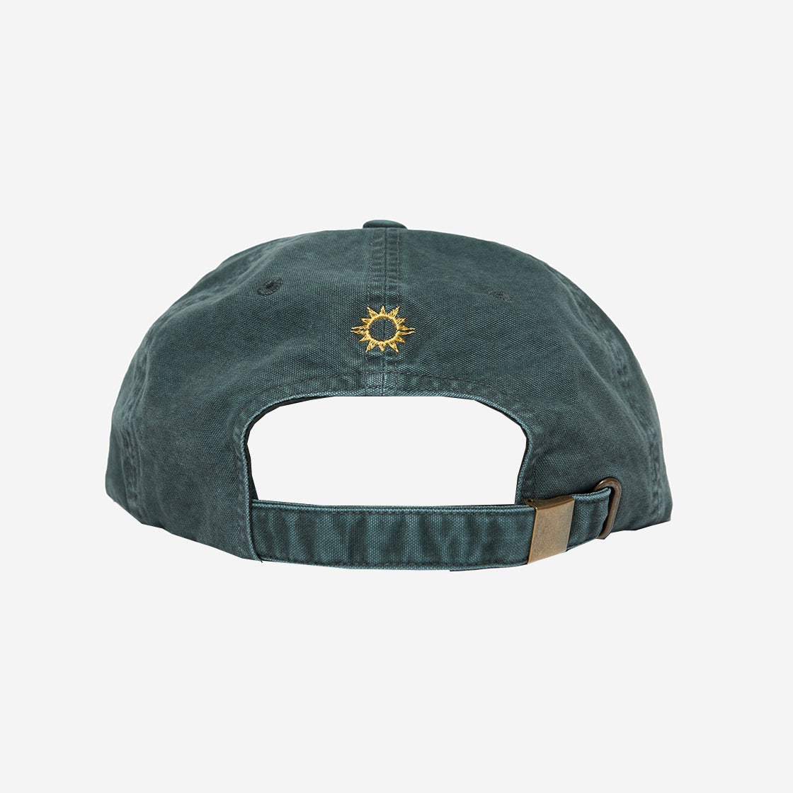 헬로선라이즈 워시드 투톤 로고 6패널 캡 다크 포레스트 | Hello Sunrise | KREAM