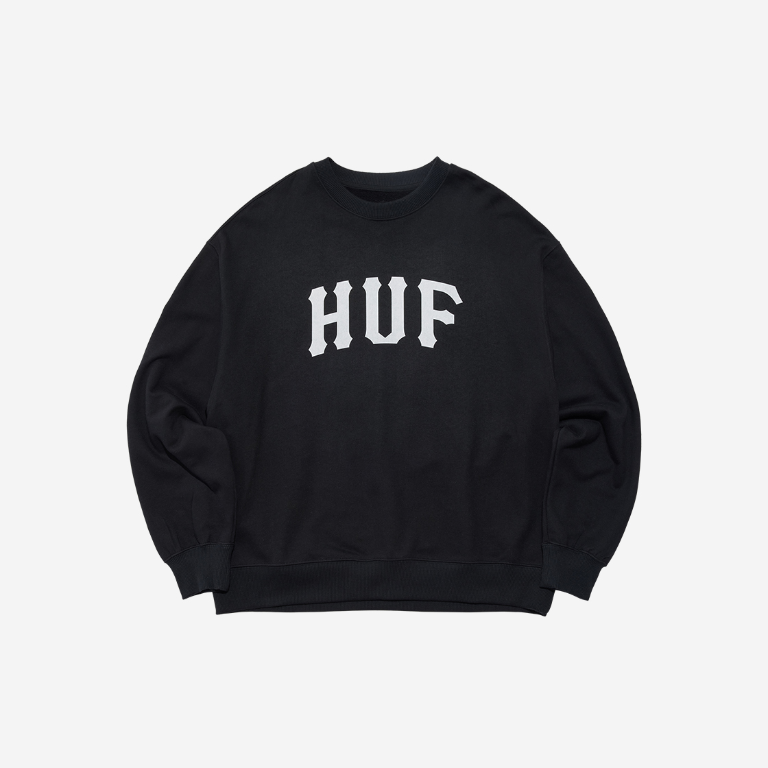 허프 아치 로고 크루넥 블랙 | HUF | KREAM