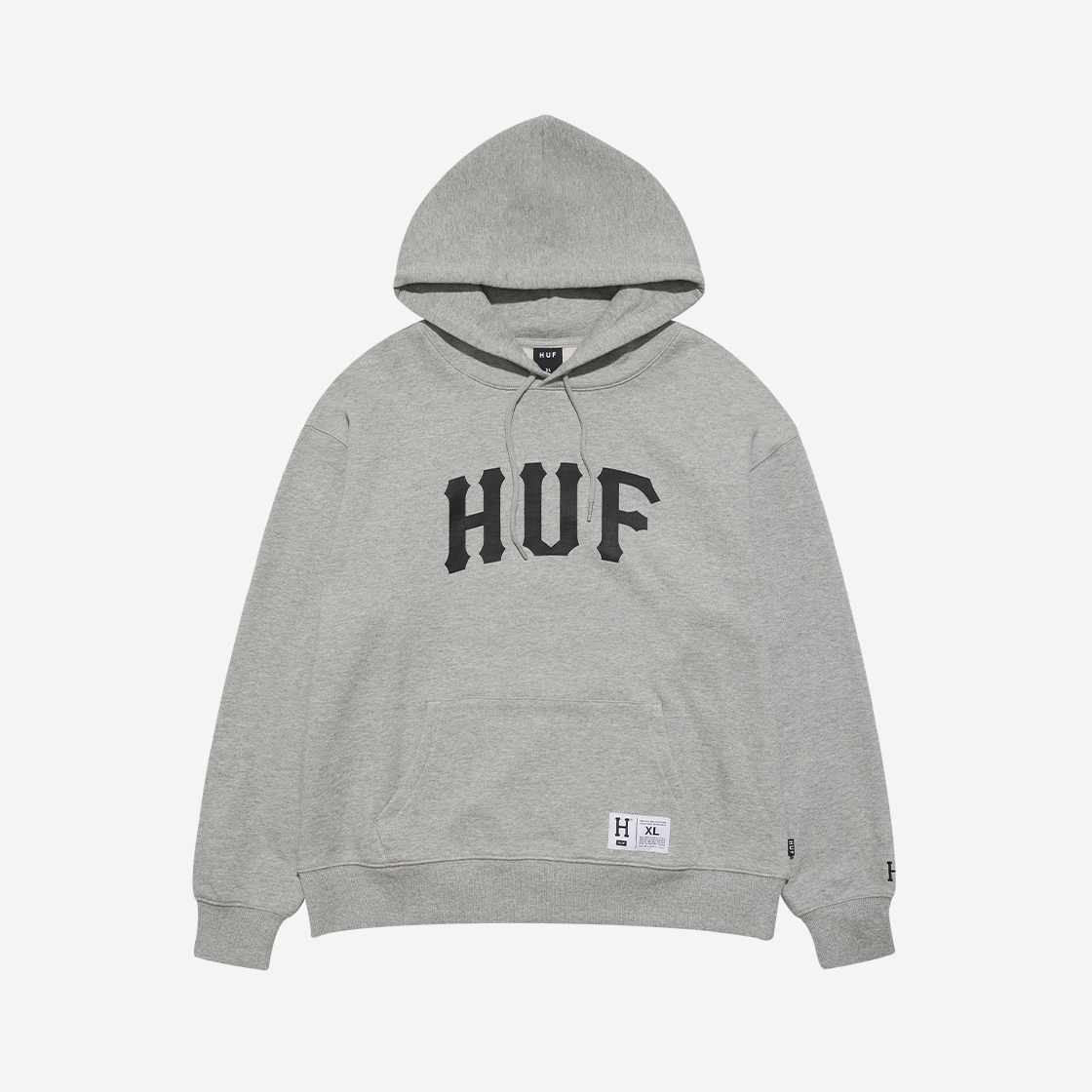 허프 아치 로고 후디 V2 그레이 블랙 | HUF | KREAM