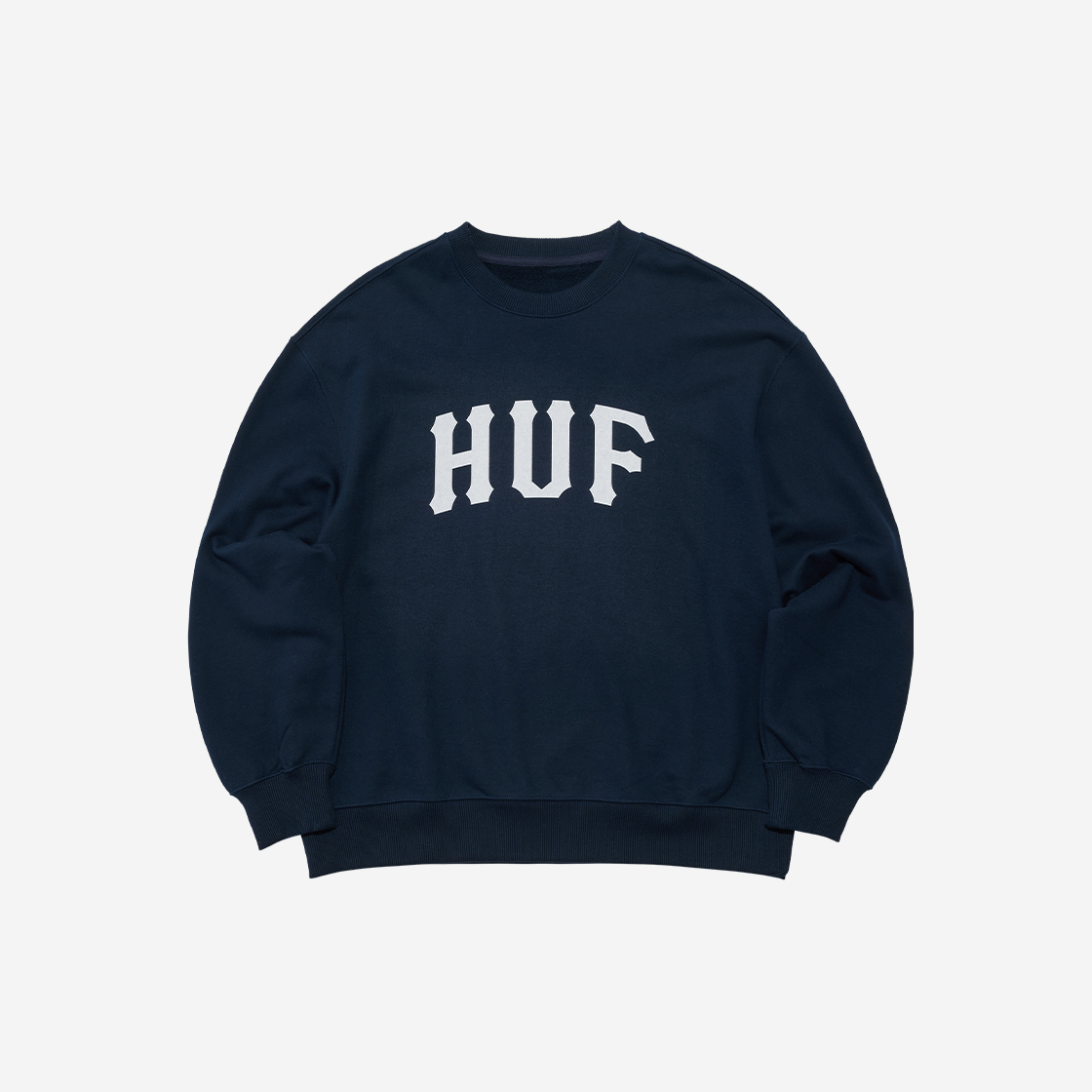 허프 아치 로고 크루넥 네이비 | HUF | KREAM