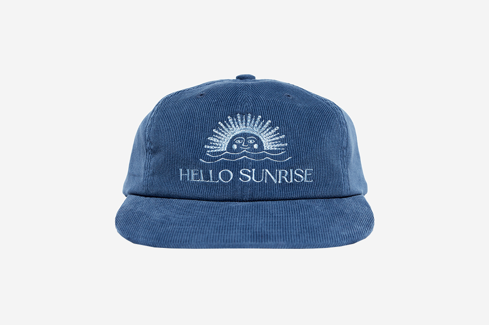 헬로선라이즈 코듀로이 OG 로고 6패널 캡 딥 블루 | Hello Sunrise | KREAM