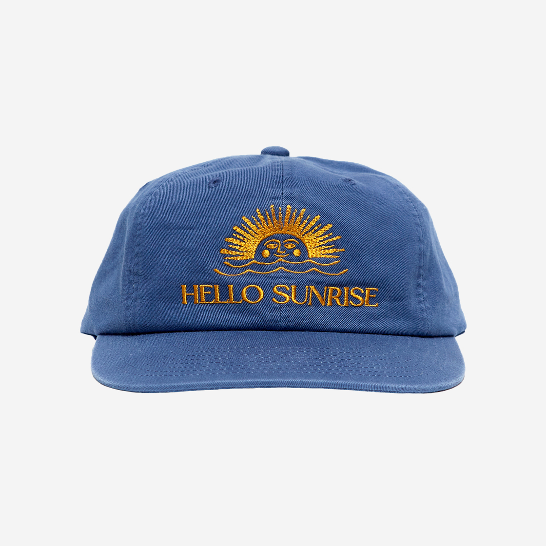 헬로선라이즈 워시드 OG 로고 6패널 캡 오션 블루 | Hello Sunrise | KREAM