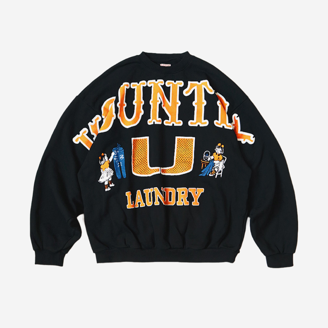 캐피탈 30 플리스 빅 스웨트셔츠 블랙 | Kapital | KREAM