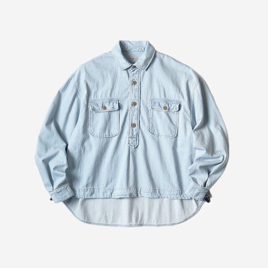 캐피탈 8온즈 데님 셔츠 아노락 인디고 | Kapital | KREAM
