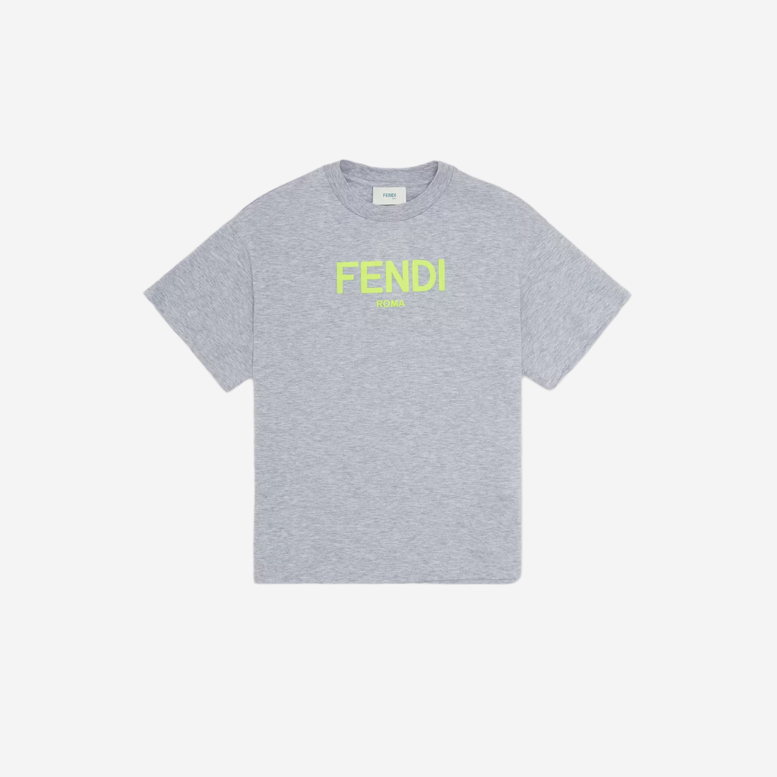 (키즈) 펜디 로마 로고 저지 티셔츠 그레이 | Fendi | KREAM