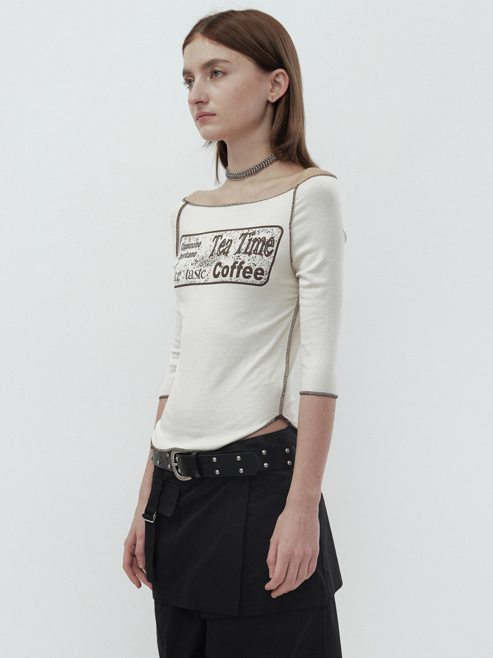 세릭 테이스티 오프 숄더 탑 크림 | CERRIC | KREAM