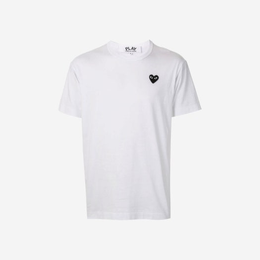 플레이 꼼데가르송 레드 하트 티셔츠 블랙 Play Comme Des Garcons Kream