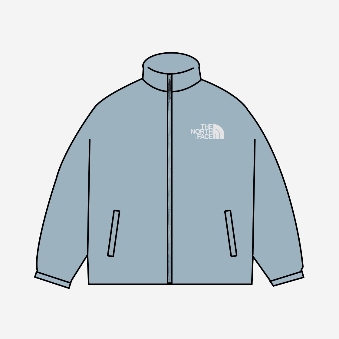 노스페이스 화이트 라벨 컴피 알파 플리스 집업 파우더 블루 | The North Face | KREAM