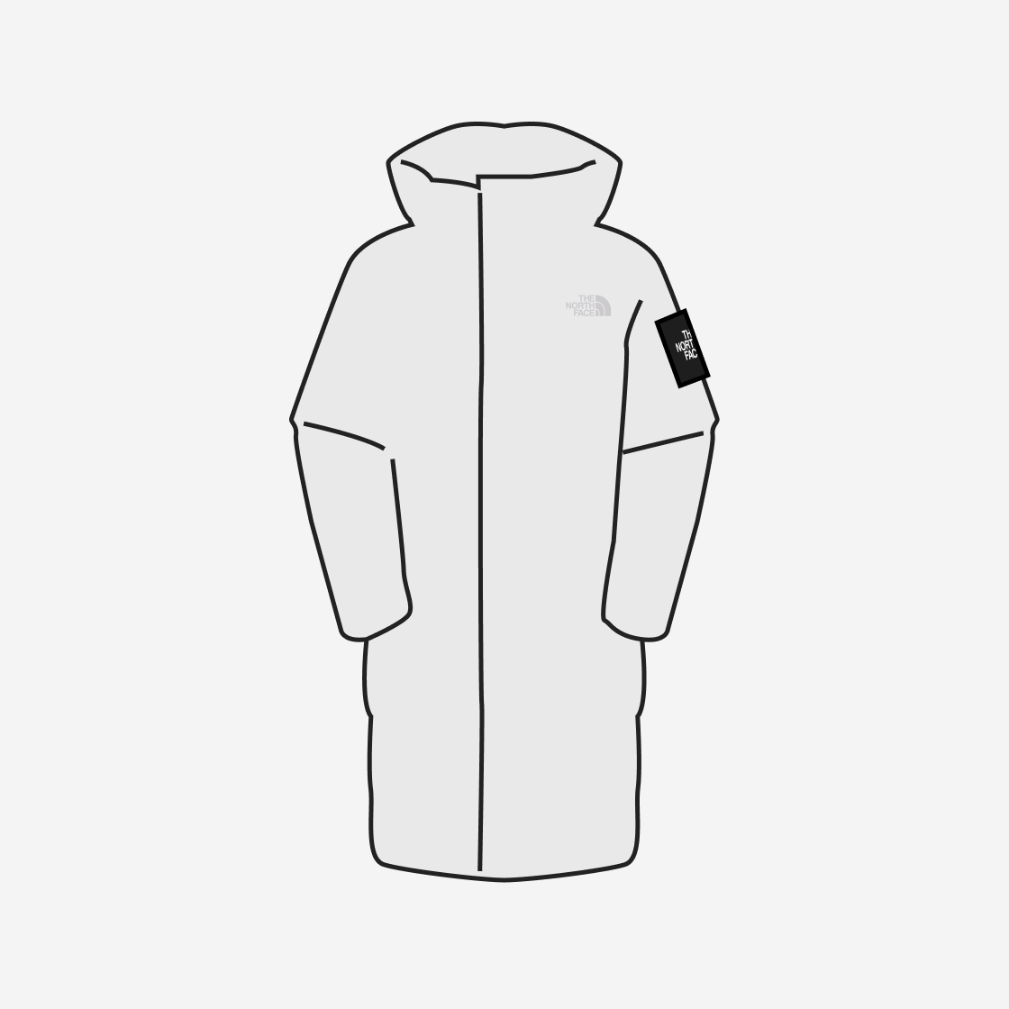 노스페이스 화이트 라벨 고 프리 다운 코트 아이스 그레이 | The North Face | KREAM