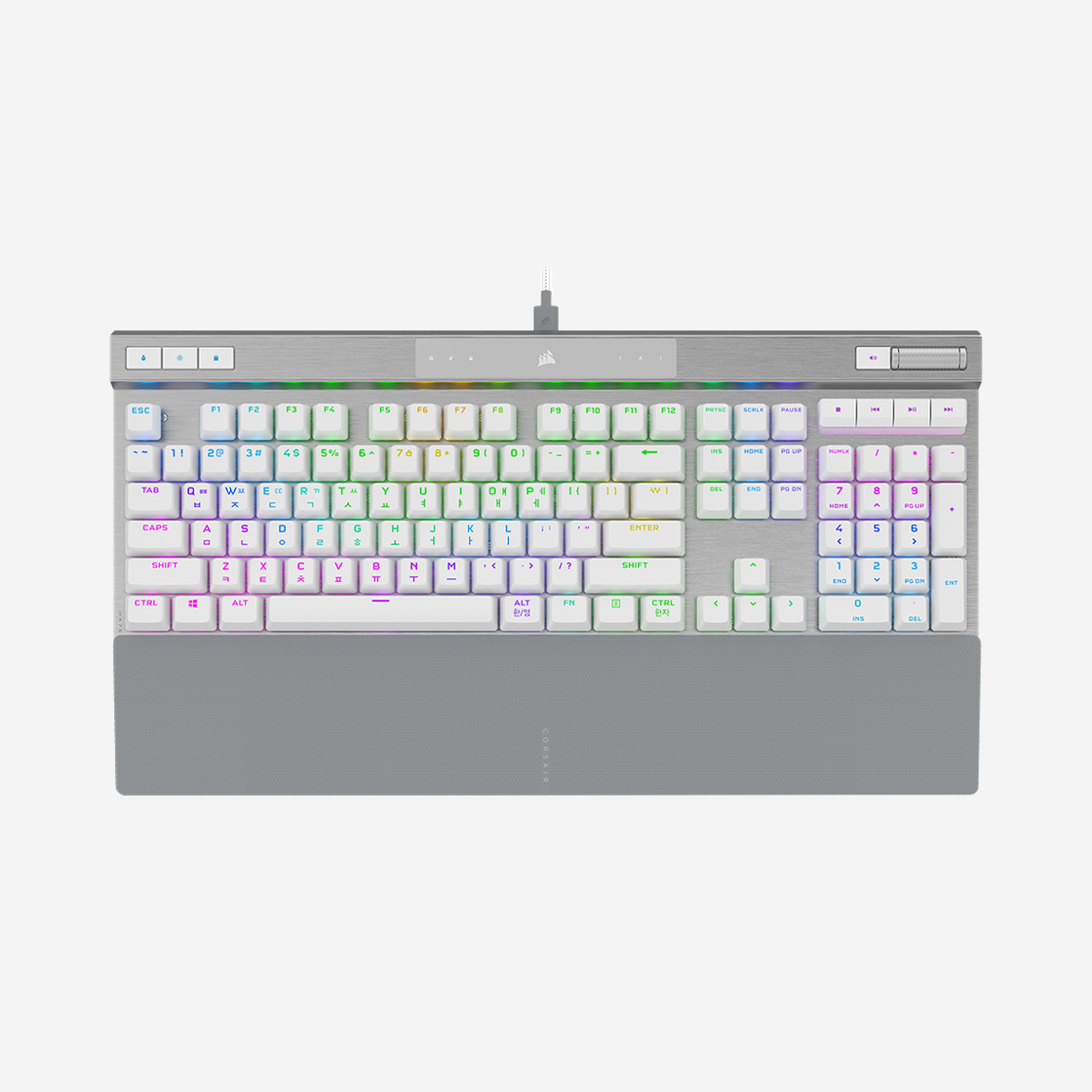 커세어 K70 RGB 프로 OPX 광적축 게이밍 기계식 키보드 화이트 | Corsair | KREAM