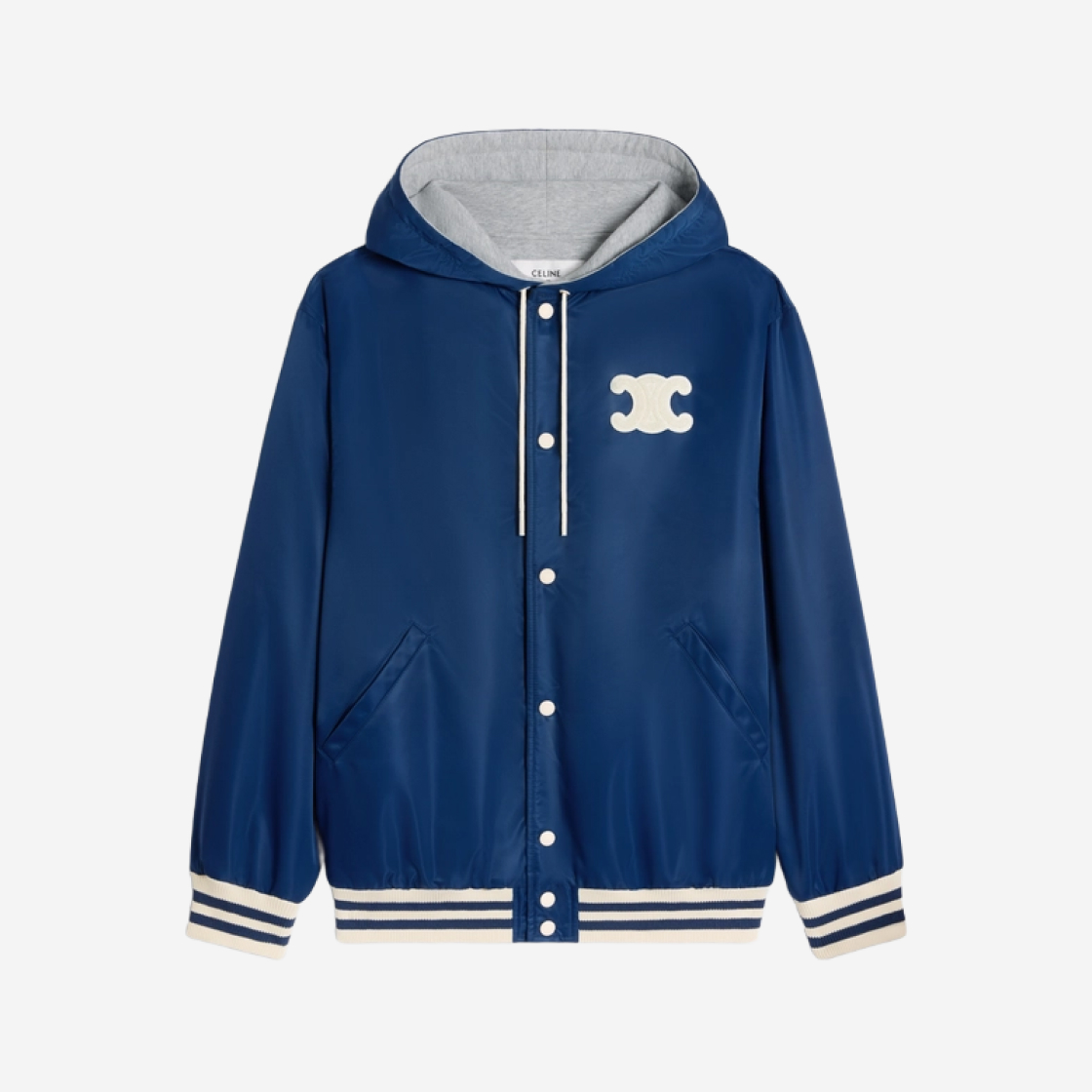 (W) 셀린느 파리 후드 테디 나일론 자켓 네이비 | Celine | KREAM