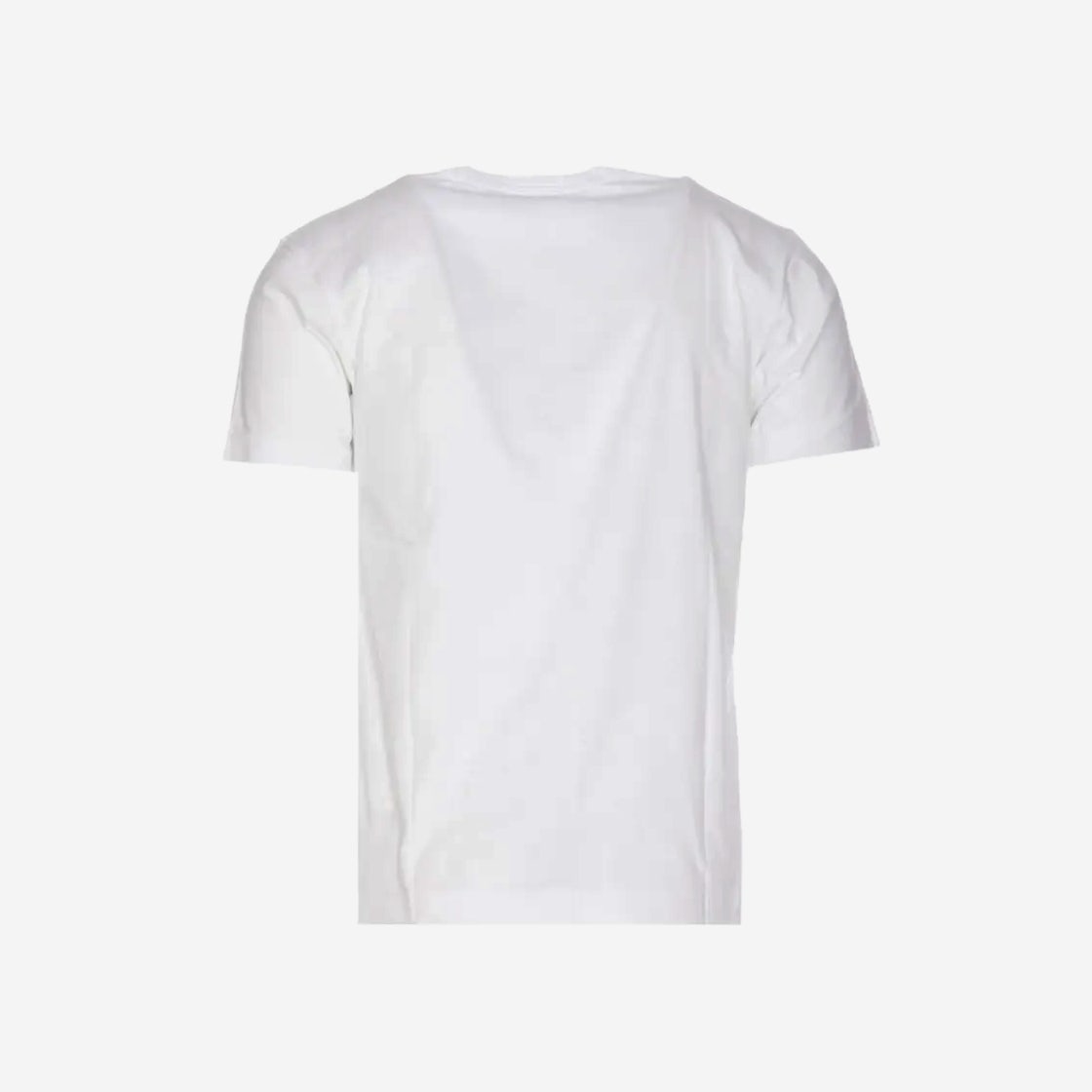 플레이 꼼데가르송 레드 하트 티셔츠 화이트 Play Comme Des Garcons Kream