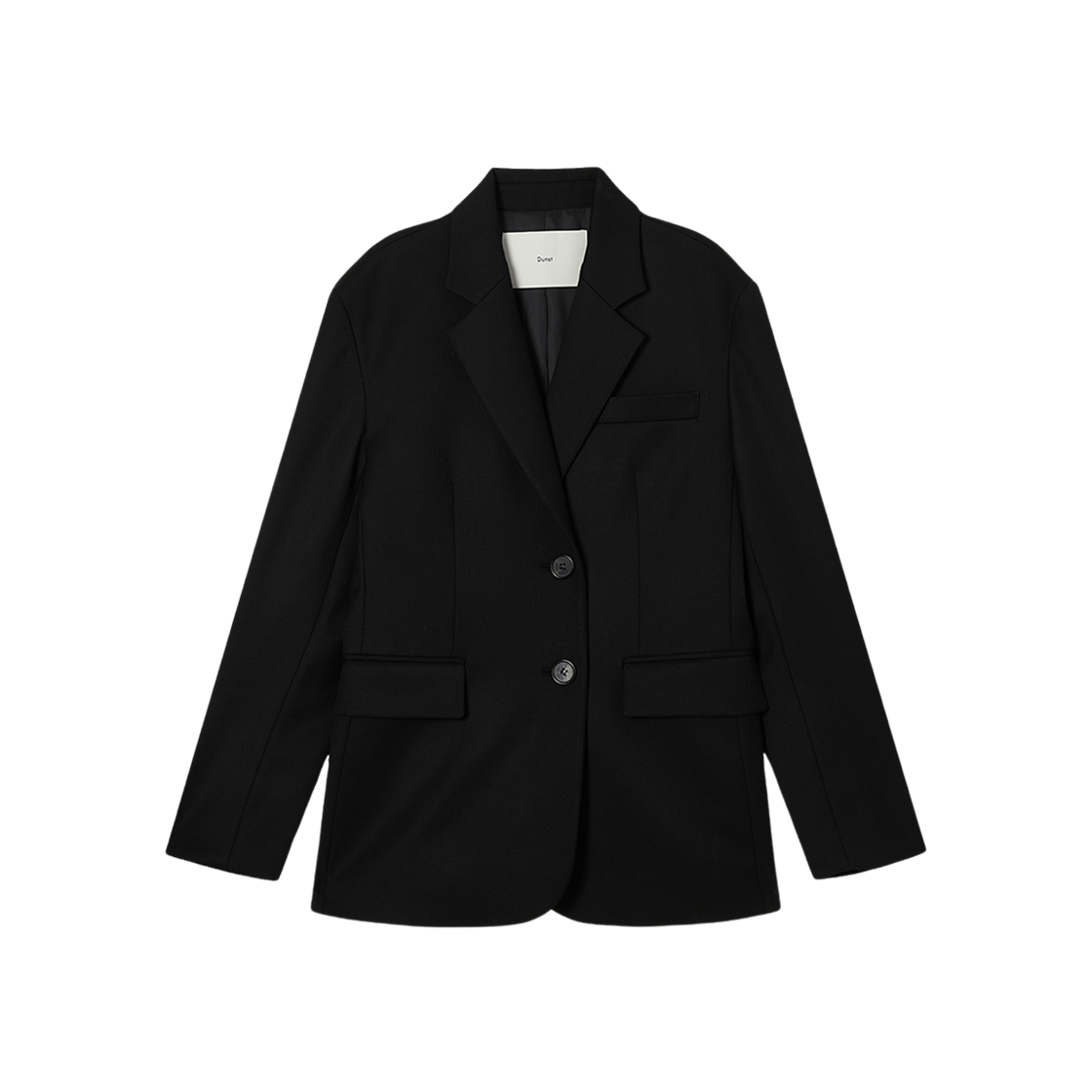 (W) 던스트 에센셜 투 버튼 울 블레이저 블랙 | Dunst | KREAM