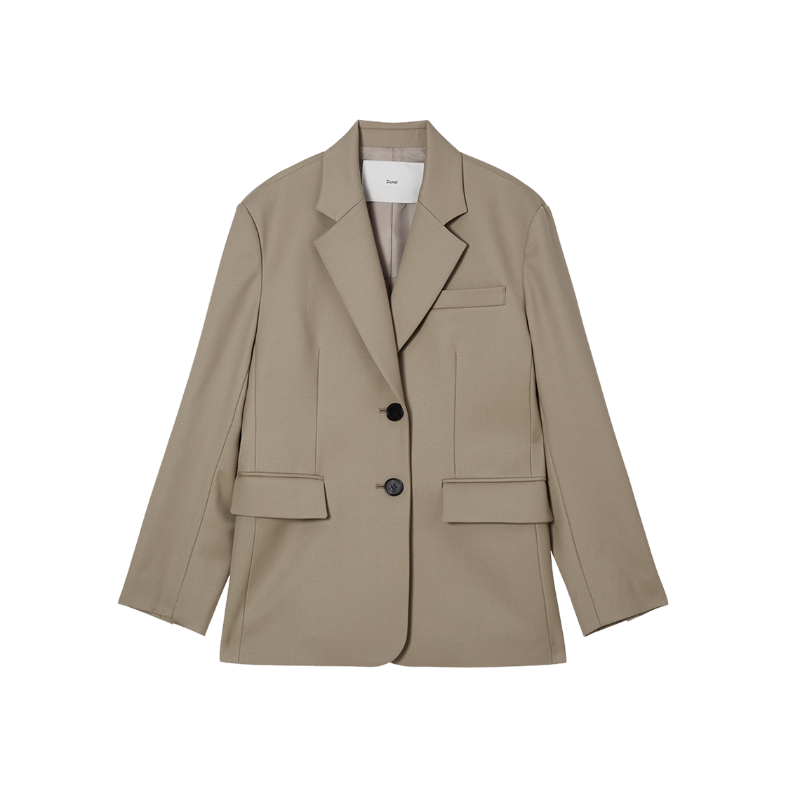 (W) 던스트 에센셜 투 버튼 울 블레이저 샌드 베이지 | Dunst | KREAM