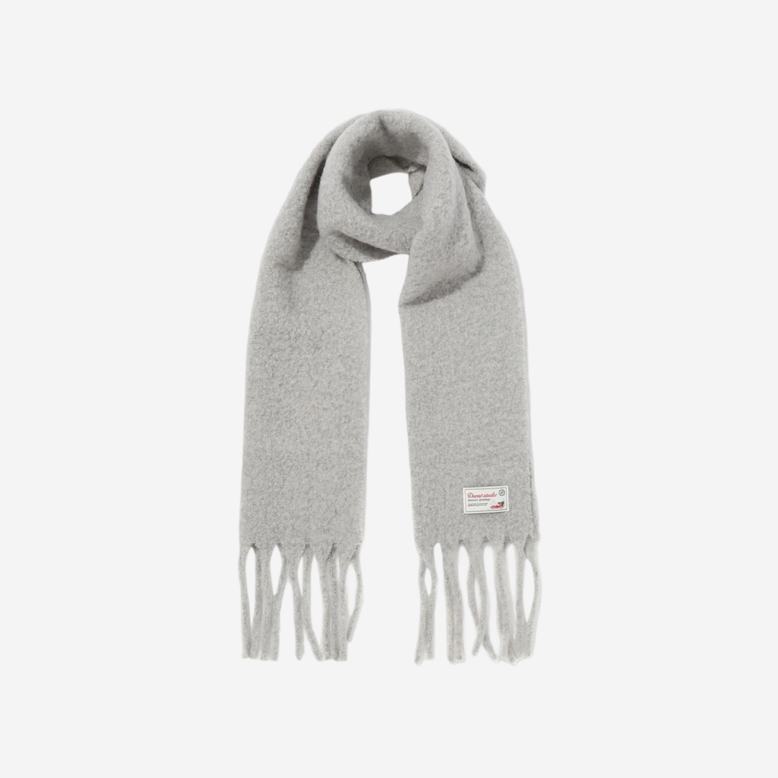 던스트 프린지드 울 머플러 멜란지 그레이 | Dunst | KREAM