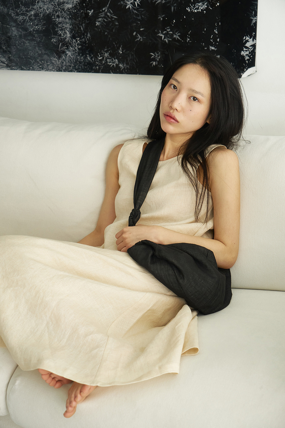 무부 레이어드 슬링 크로스백 블랙 | MOU VOUS | KREAM