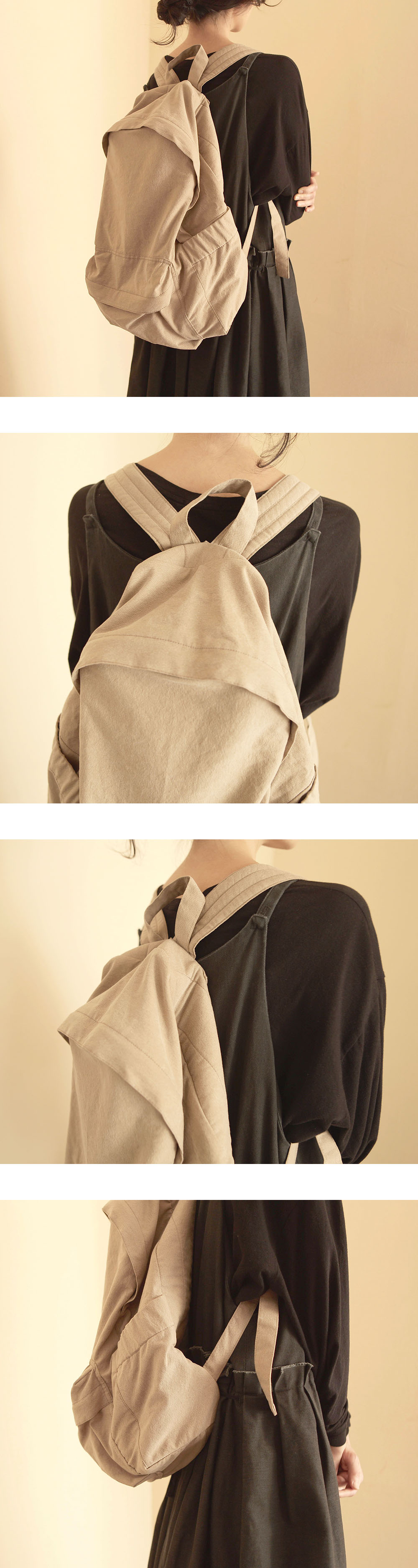 무부 럼프 백팩 챠콜 | MOU VOUS | KREAM