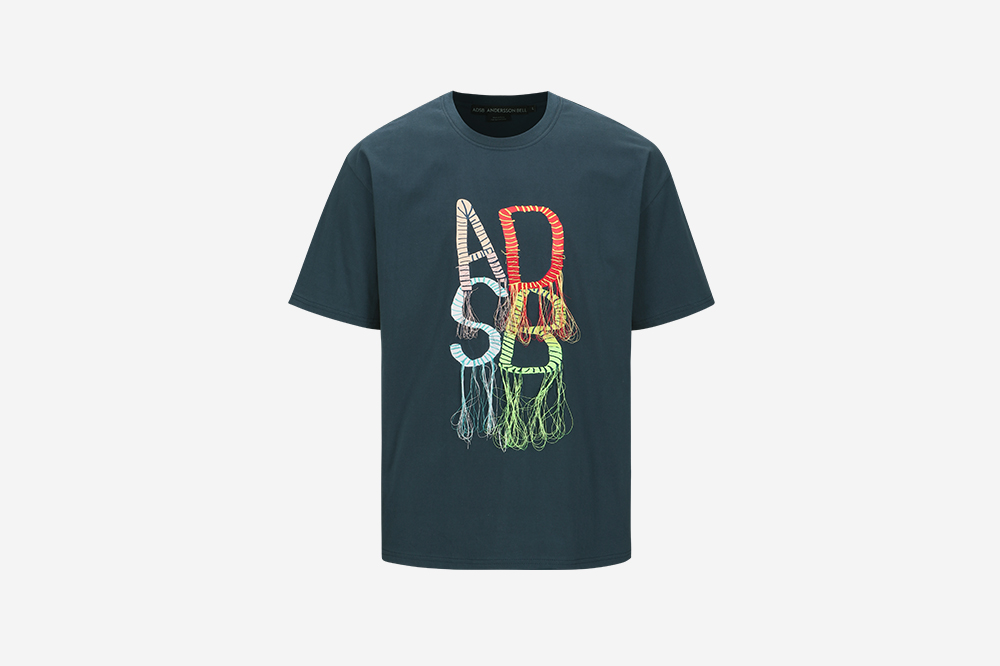 ADSB 앤더슨벨 에센셜 유니섹스 ADSB 캐터필러 티셔츠 네이비 | ADSB ANDERSSON BELL | KREAM