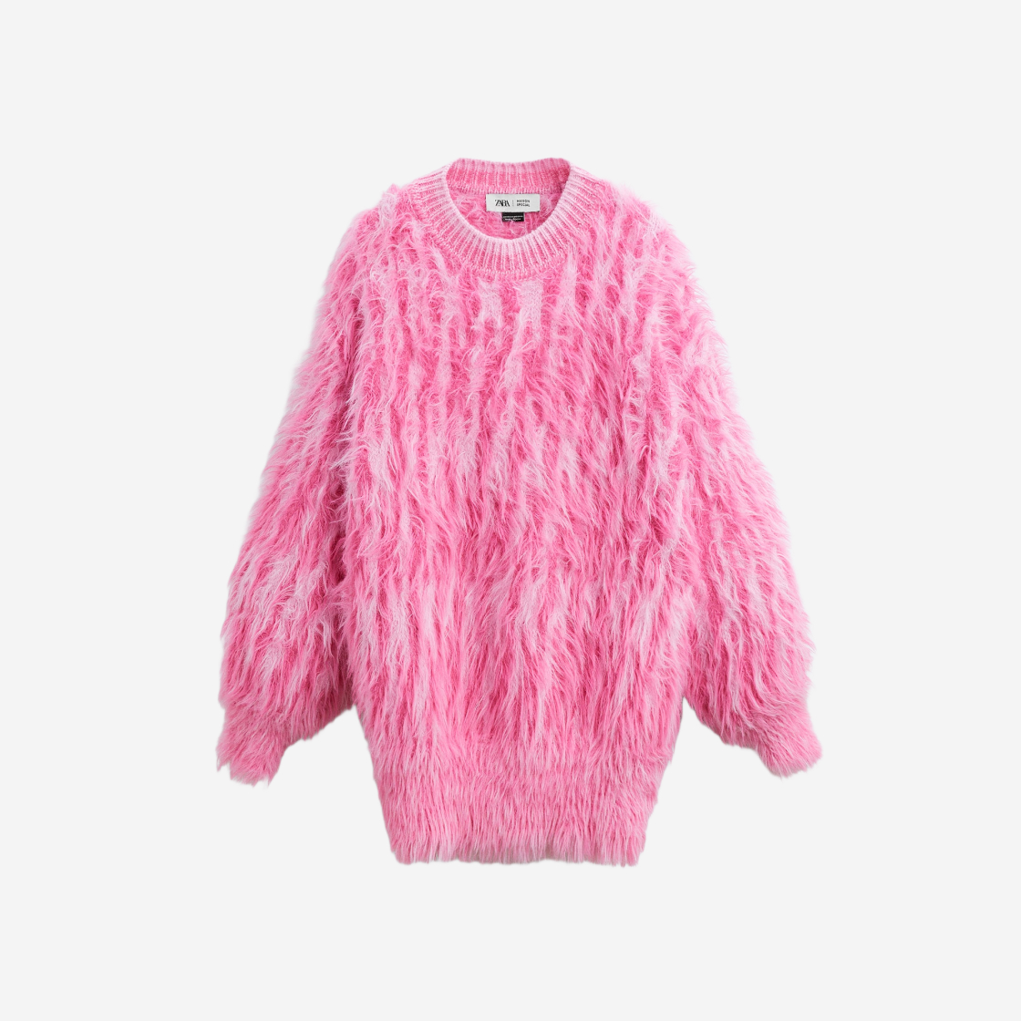 자라 x 메종 스페셜 텍스쳐 자카드 스웨터 로즈 핑크 | Zara | KREAM