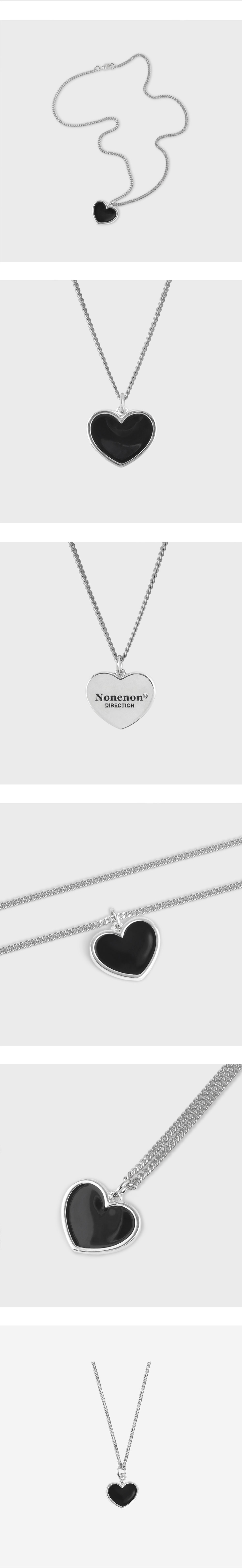논논 블랙 러브 넥클리스 블랙 | Nonenon | KREAM