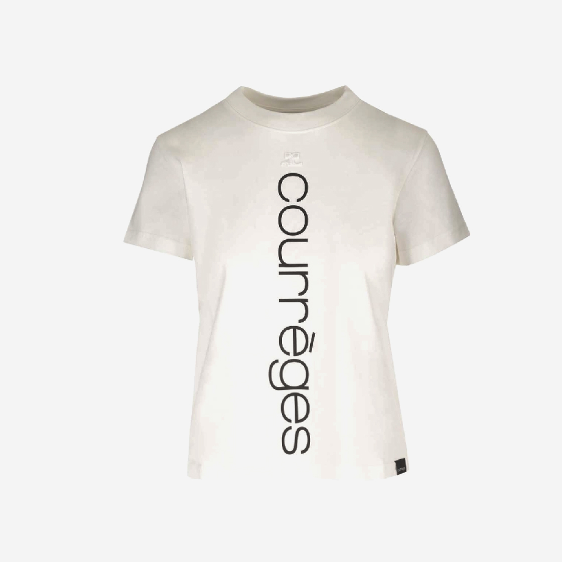 (W) 꾸레쥬 AC 스트레이트 프린티드 티셔츠 화이트 헤리티지 | Courreges | KREAM