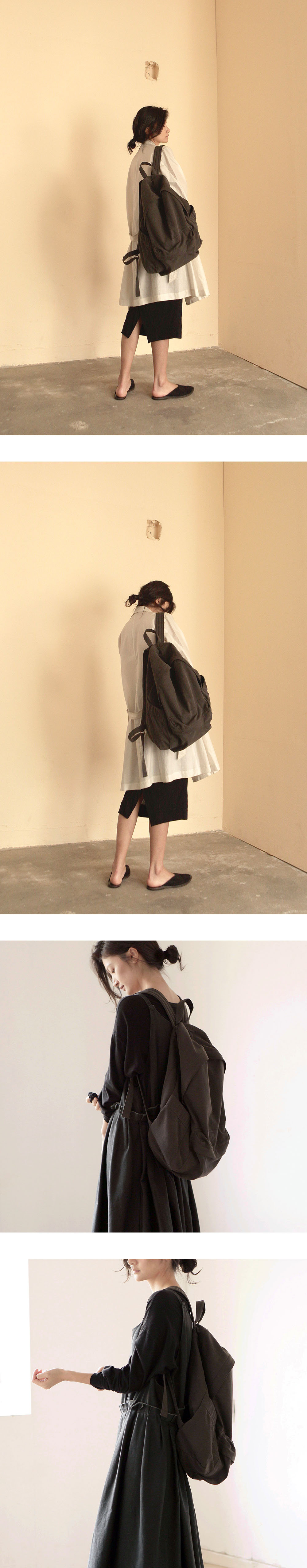 무부 럼프 백팩 챠콜 | MOU VOUS | KREAM