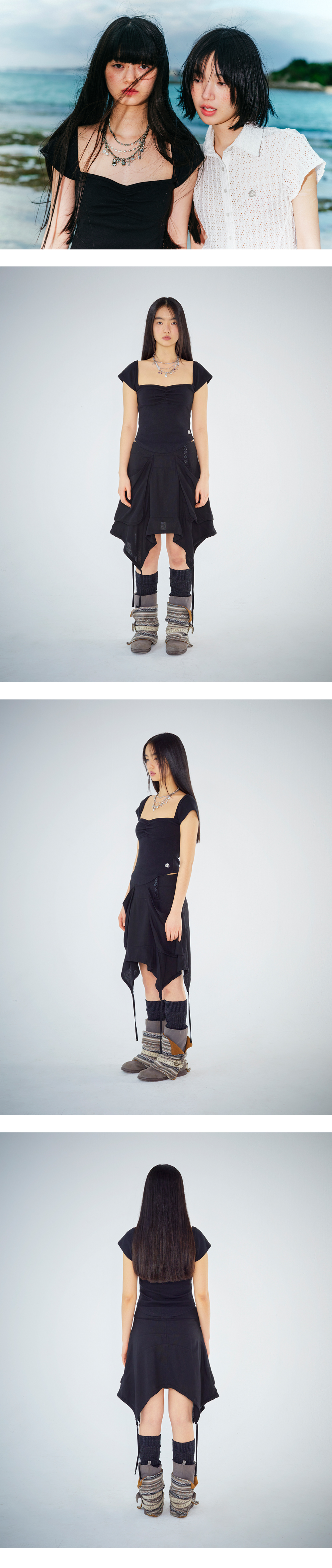 코이세이오 펀칭 셔링 탑 블랙 | COYSEIO | KREAM