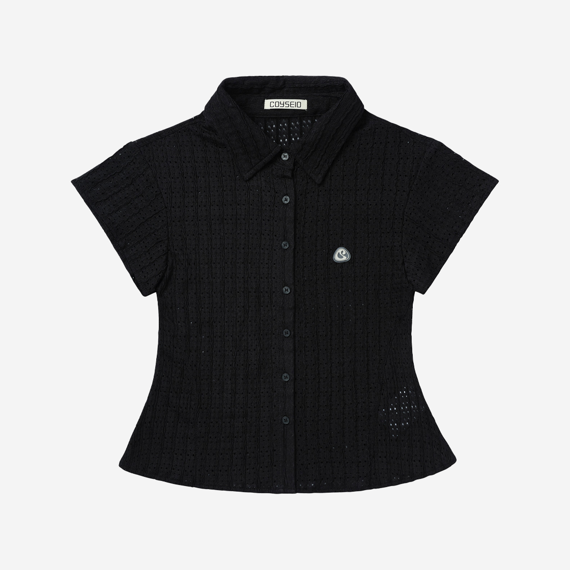 코이세이오 레이스 하프 셔츠 블랙 | COYSEIO | KREAM