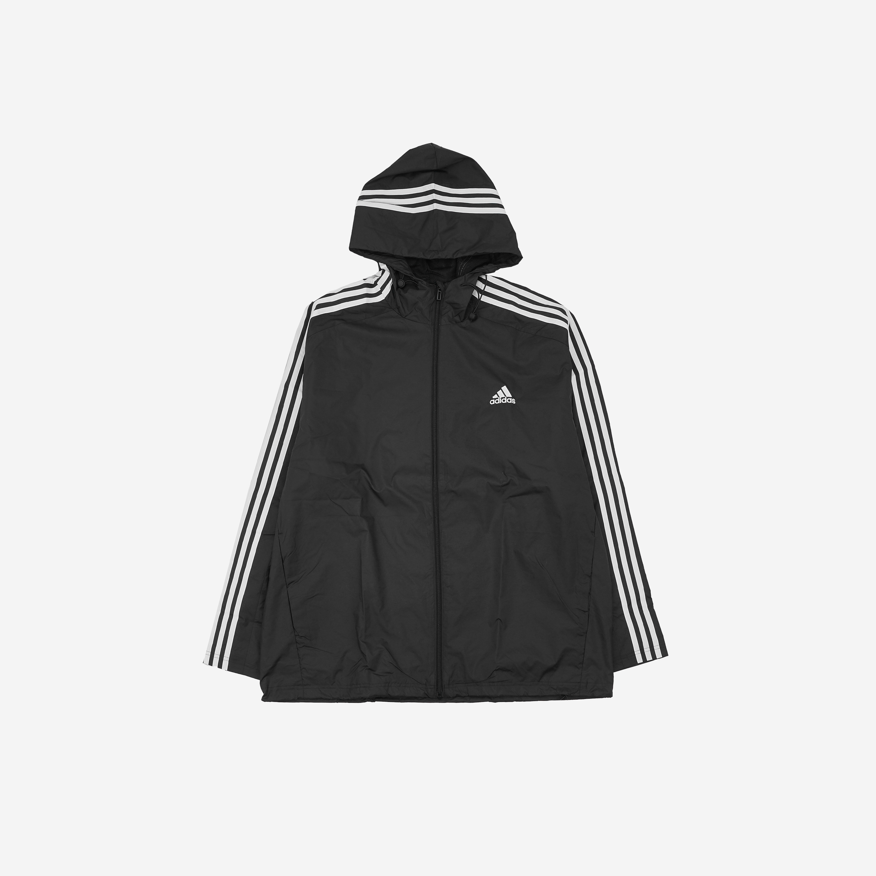 아디다스 에센셜 3S 우븐 윈드브레이커 자켓 블랙 - KR 사이즈 | KREAM