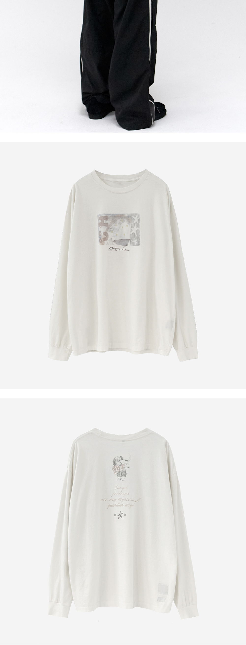 폴리테루 행크 롱슬리브 '스타미' 유즈드 화이트 | Polyteru | KREAM