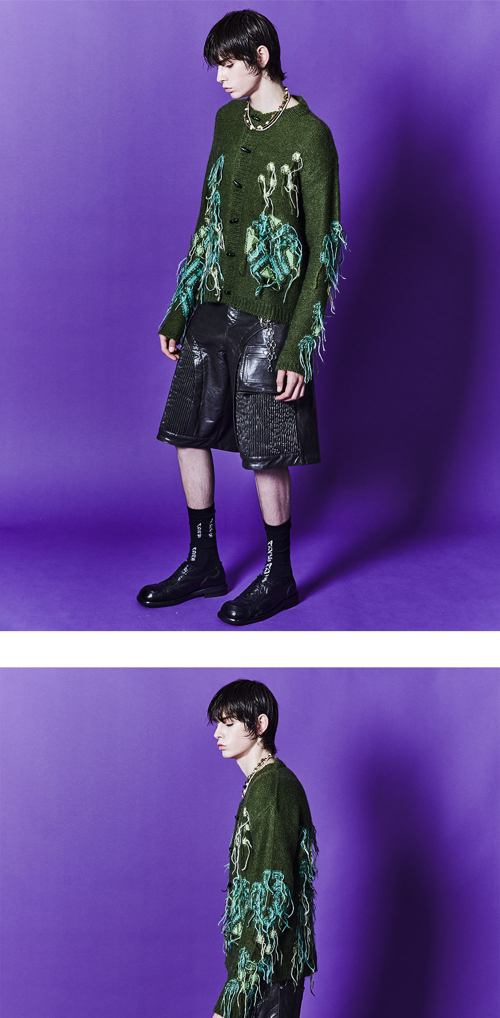 ADSB 앤더슨벨 마카롱 인타샤 가디건 카키 | ADSB ANDERSSON BELL | KREAM