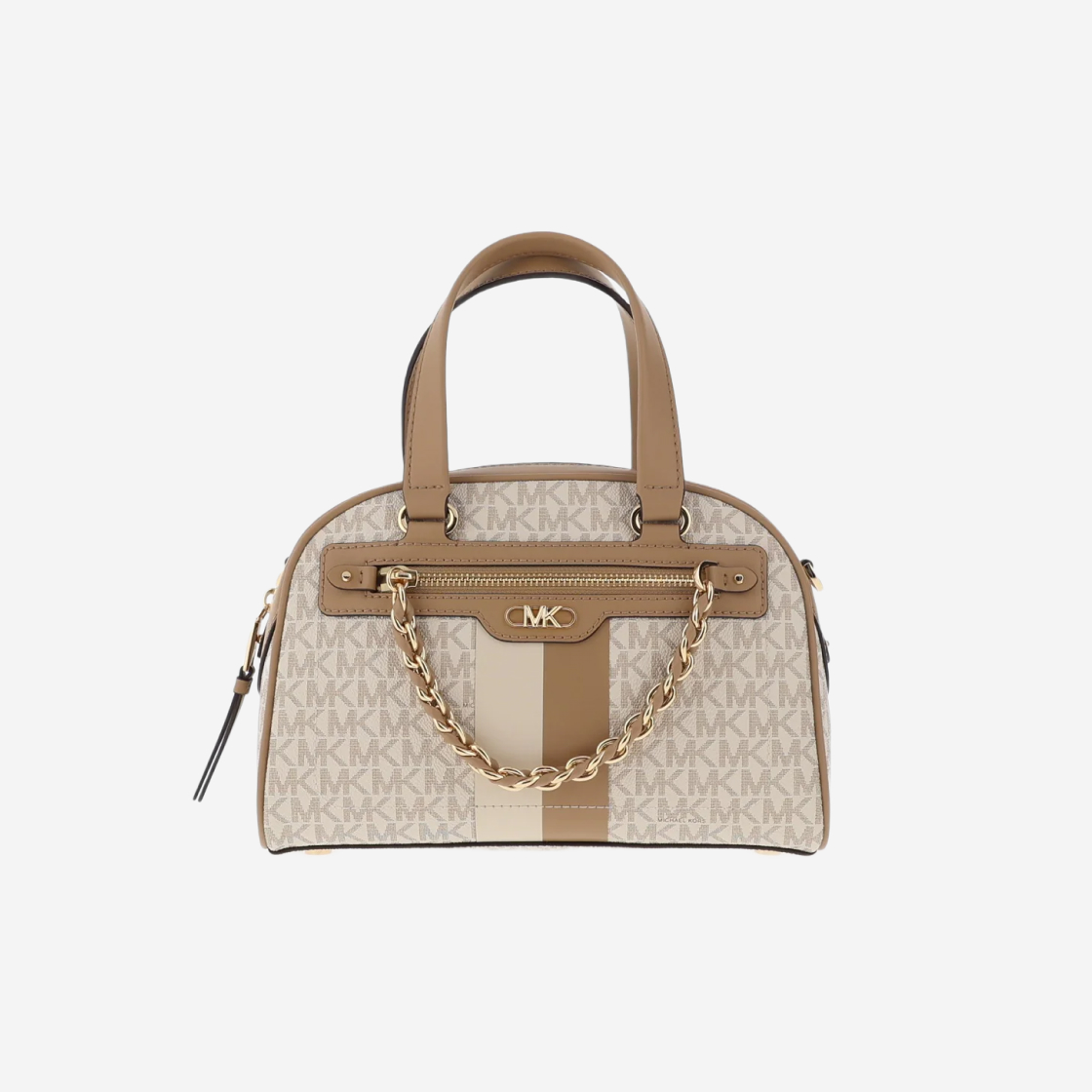 마이클 코어스 윌리엄스버그 스몰 로고 스트라이프 사첼 바닐라 콤보 | Michael Kors | KREAM