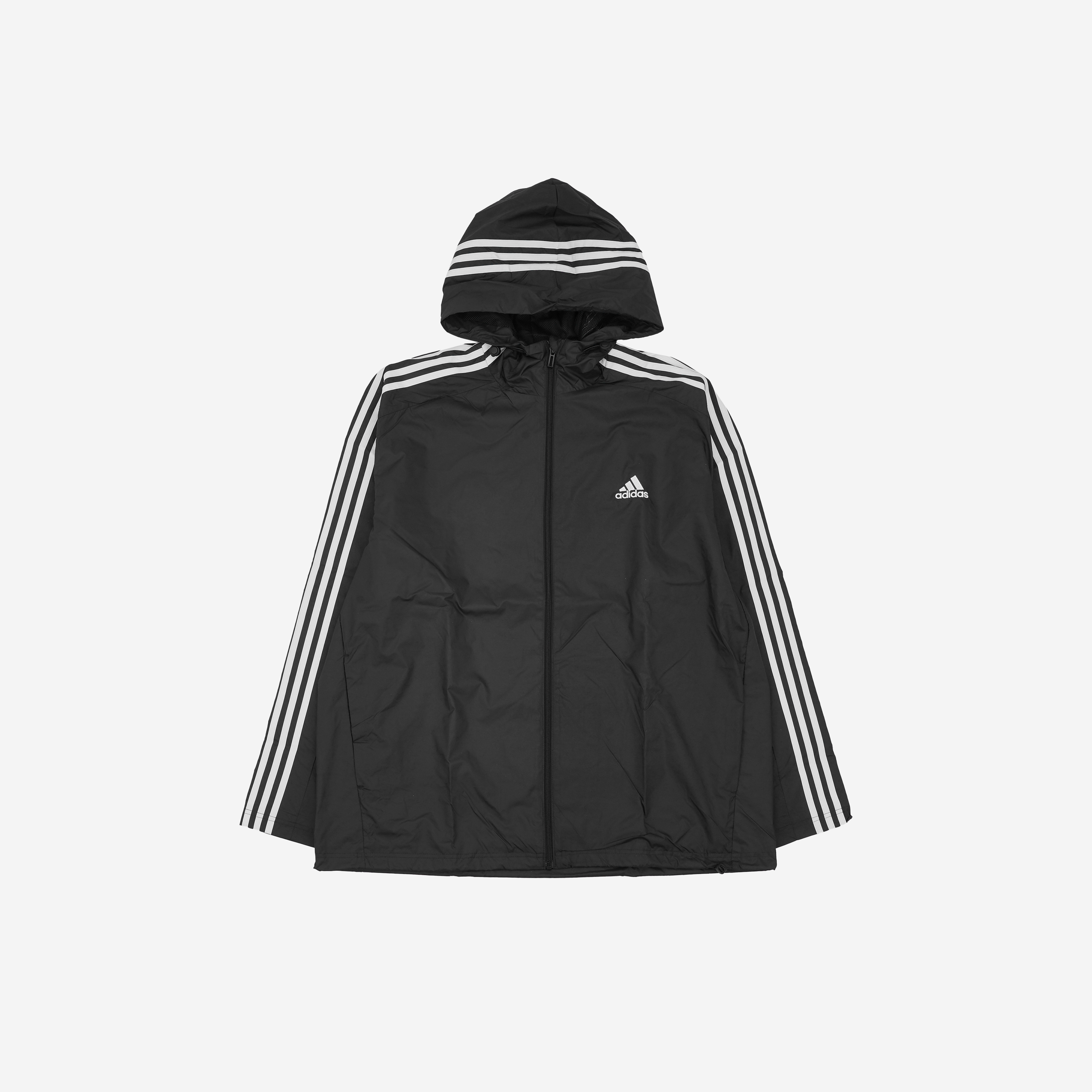 아디다스 에센셜 3S 우븐 윈드브레이커 자켓 블랙 - KR 사이즈 | KREAM