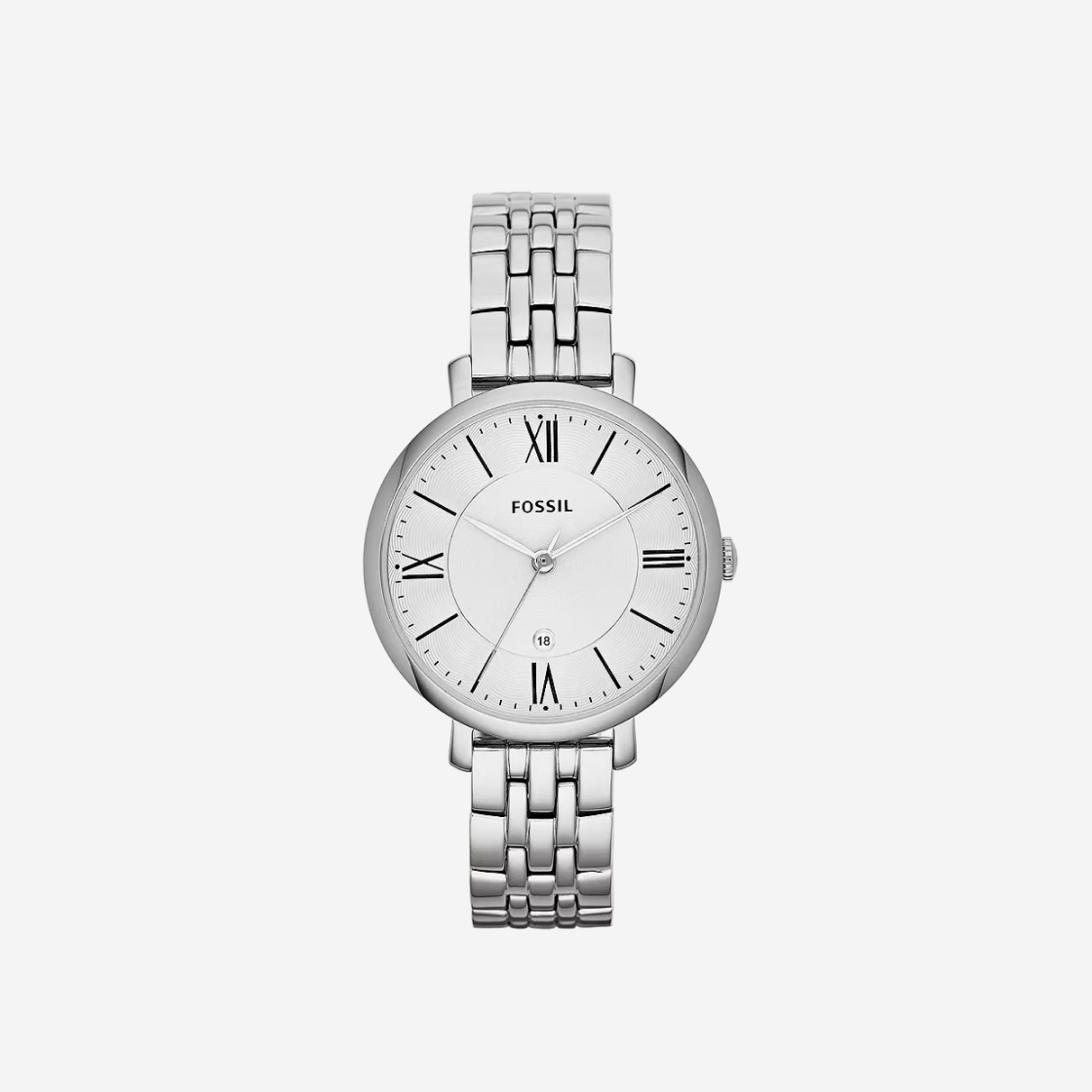 파슬 재클린 쿼츠 쓰리핸드 데이트 36mm 스테인리스 스틸 실버 | Fossil | KREAM