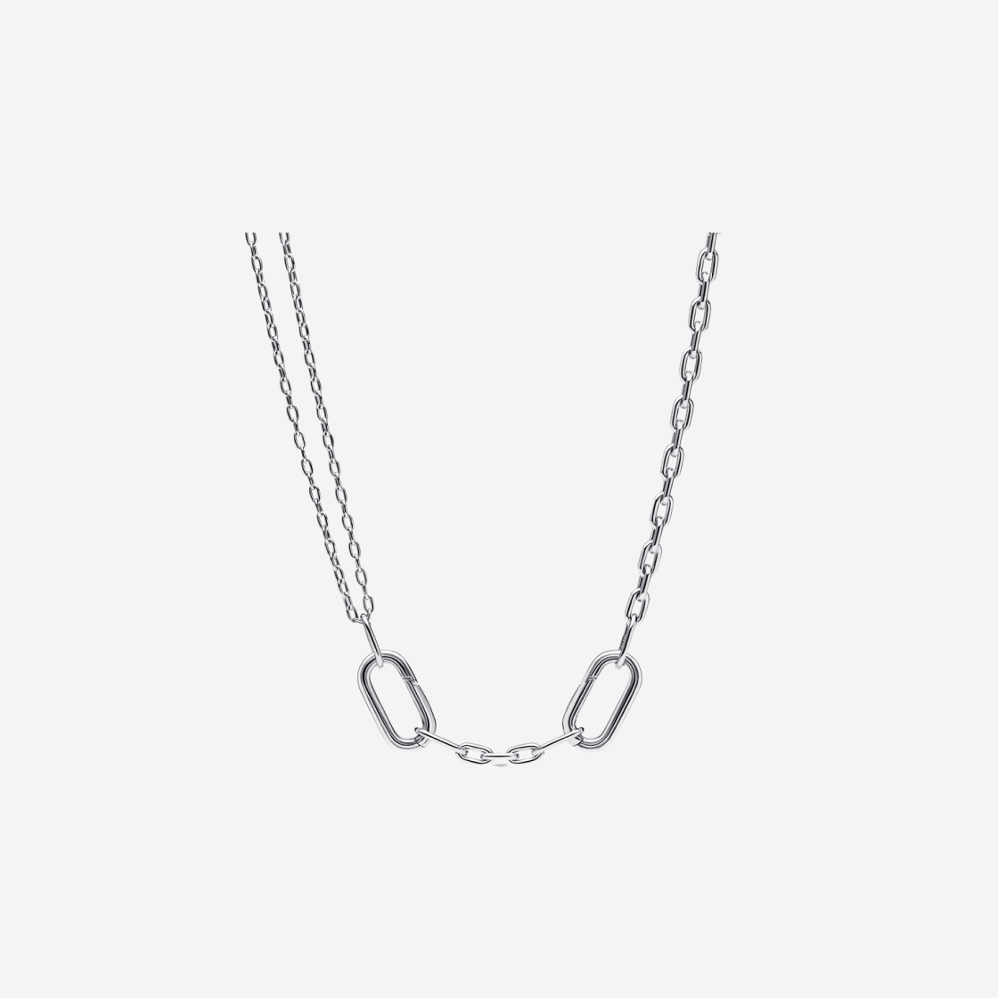 (W) 판도라 미 더블 링크 체인 네클리스 스털링 실버 | Pandora | KREAM