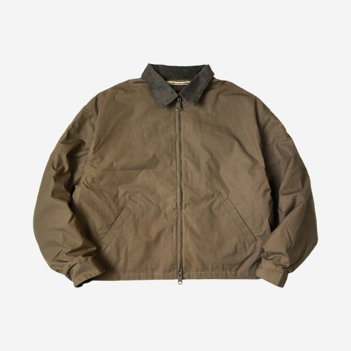 캐피탈 코튼 오일 코팅 T-백 드리즐러 자켓 카키 | Kapital | KREAM