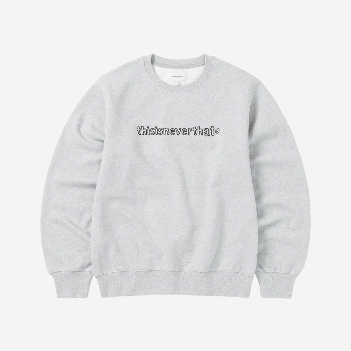 디스이즈네버댓 x 나이젤 그래프 로고 크루넥 그레이 | Thisisneverthat | KREAM