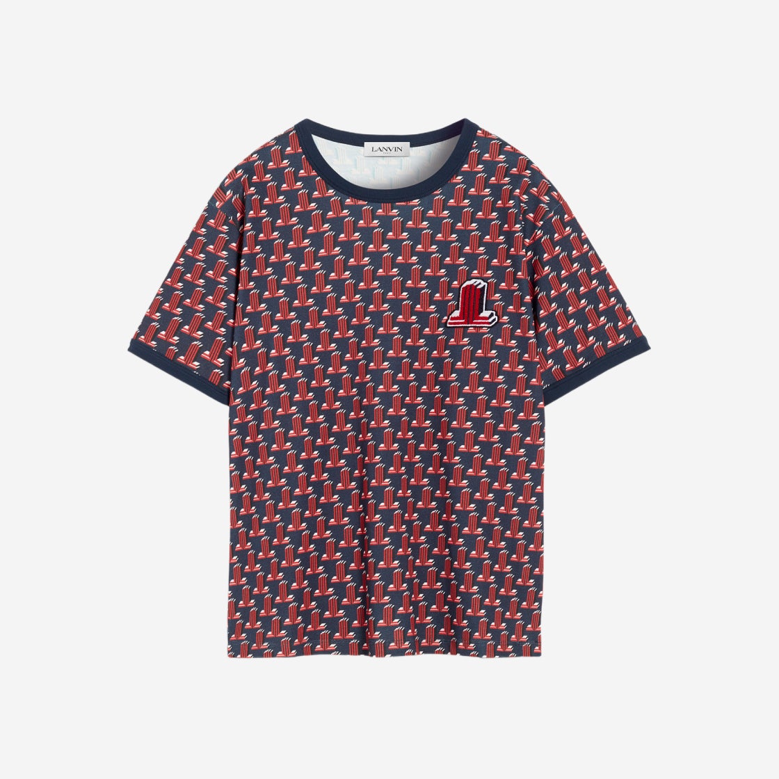 랑방 3D JL 레귤러 티셔츠 레드 | Lanvin | KREAM