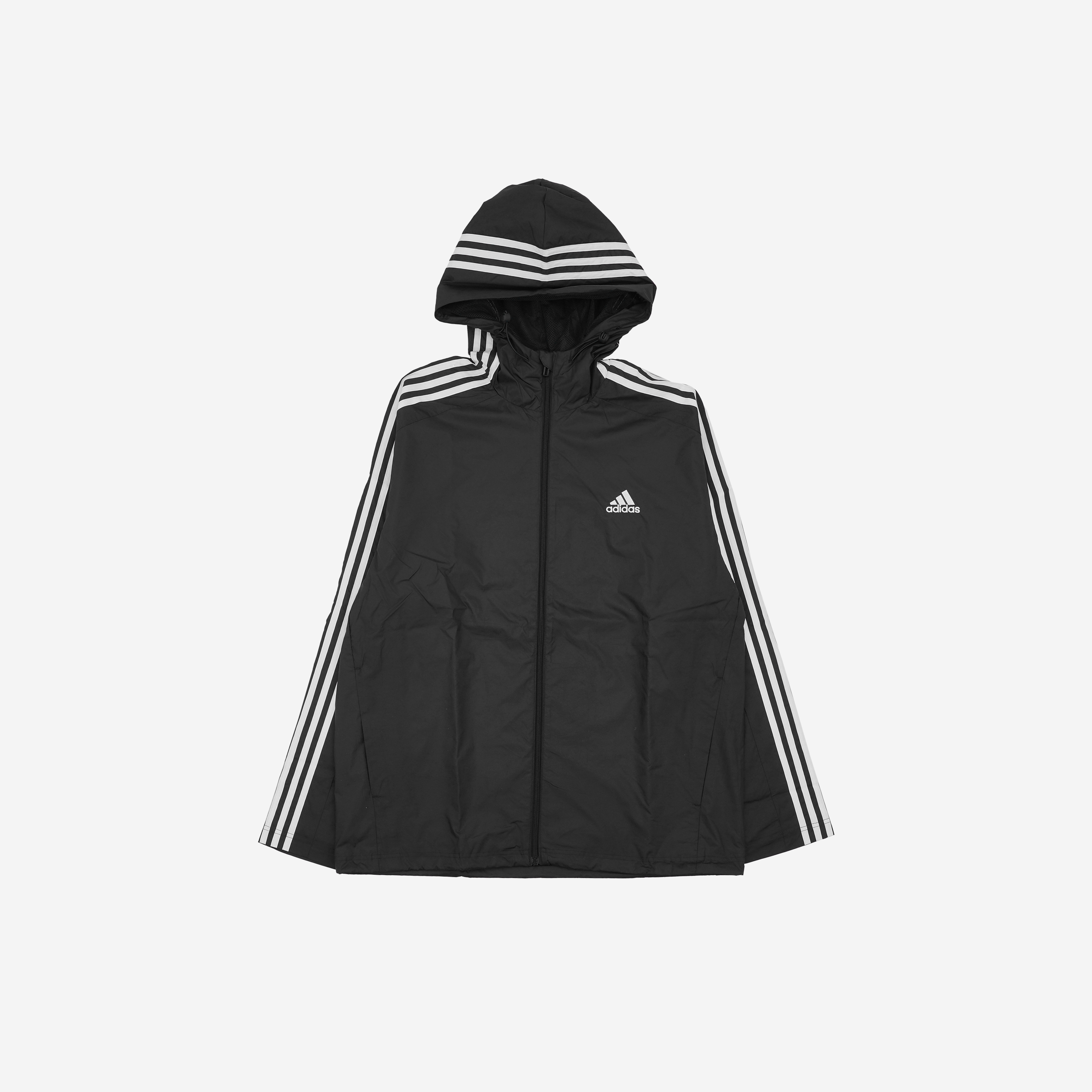 아디다스 에센셜 3S 우븐 윈드브레이커 자켓 블랙 - KR 사이즈 | KREAM