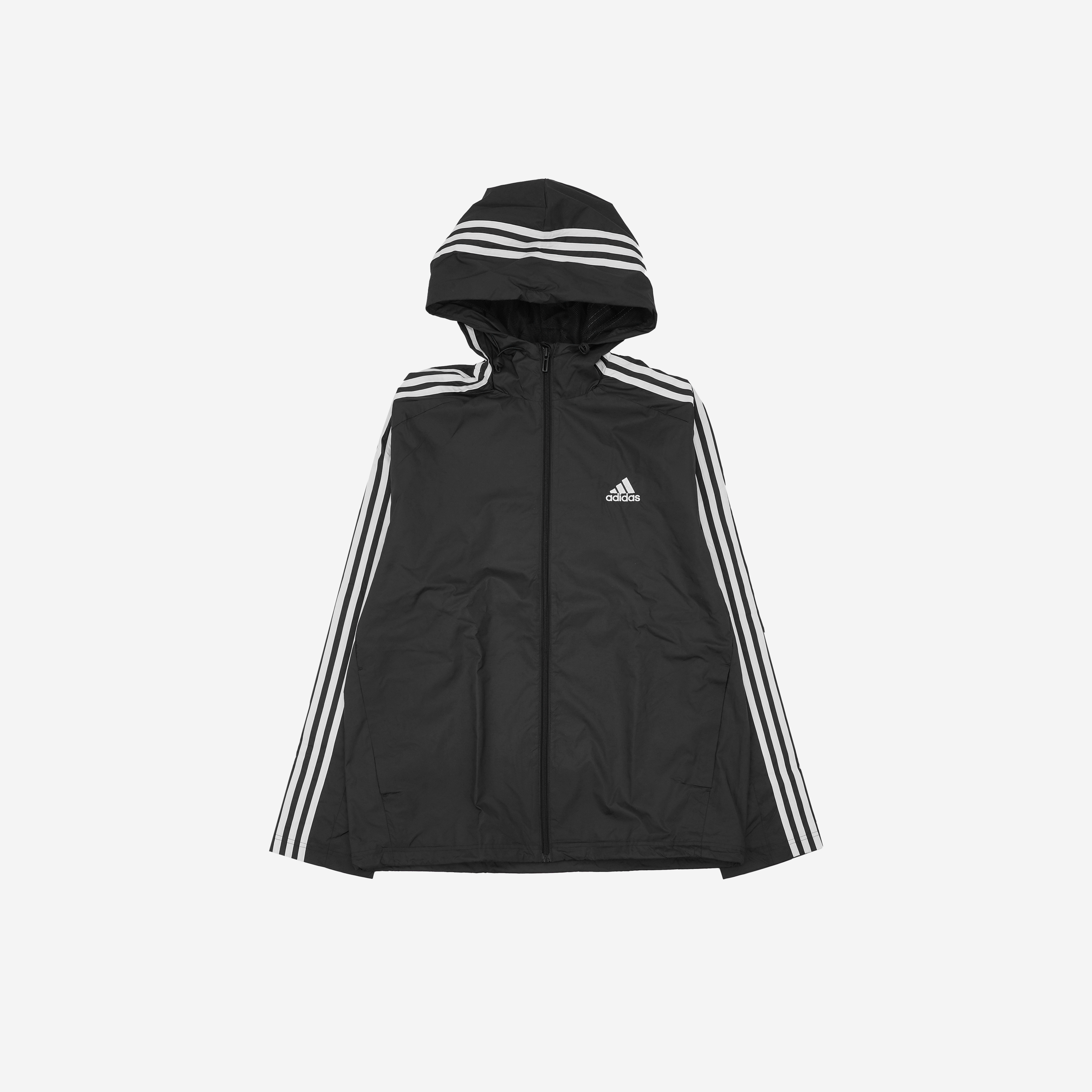 아디다스 에센셜 3S 우븐 윈드브레이커 자켓 블랙 - KR 사이즈 | KREAM