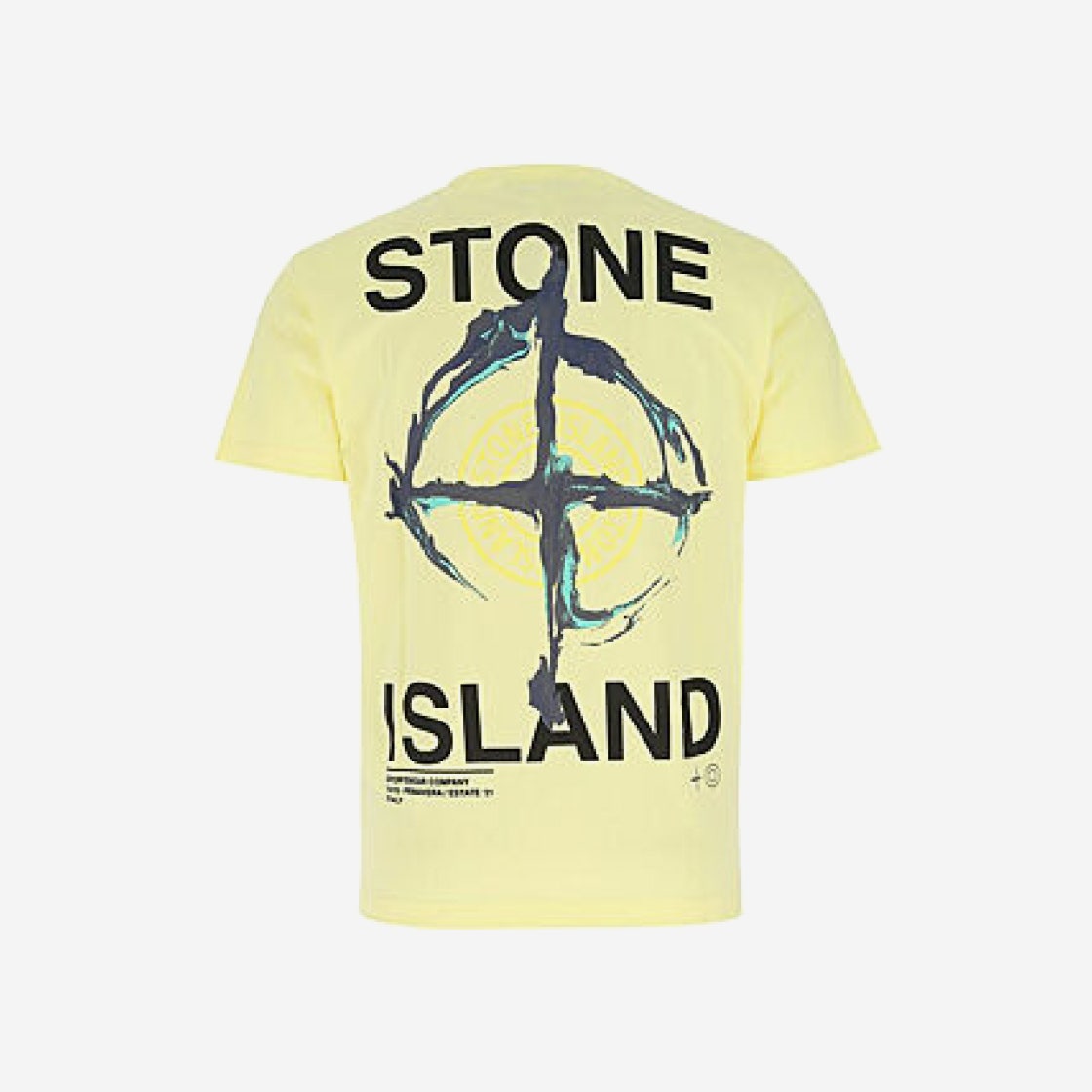 스톤 아일랜드 2NS85 마블 쓰리 티셔츠 레몬 - 21SS | Stone Island | KREAM