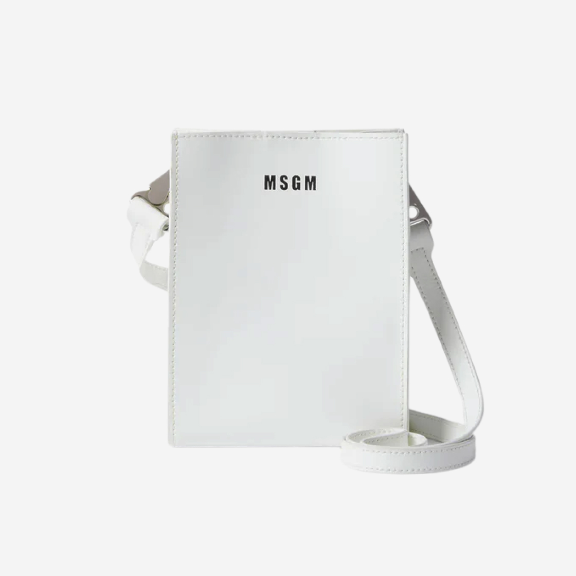 엠에스지엠 미니 토트백 마이크로 로고 화이트 | MSGM | KREAM