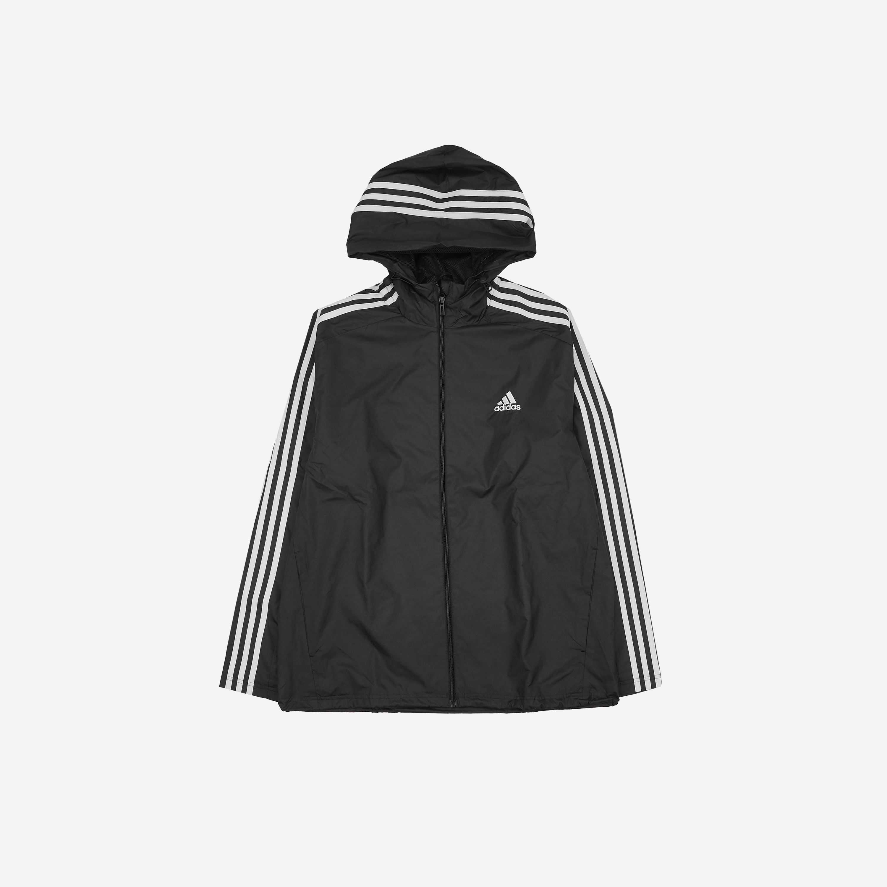 아디다스 에센셜 3S 우븐 윈드브레이커 자켓 블랙 - KR 사이즈 | KREAM